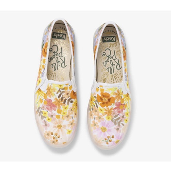 Rifle Paper Co. | Shoes | Copy Nwot Keds X Rifle Paper Co Double Decker Marguerite Slip On ...